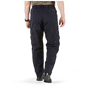 5.11 Tactical Men's Taclite Pro Lightweight Performance Pants, Cargo Pockets, Action Waistband, Dark Navy, 38W x 30L, Style 74273