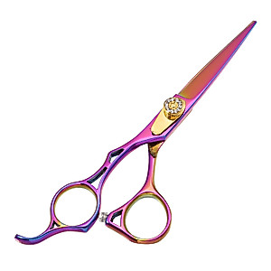 VOCOSTE Hair Scissors, Hair Cutting Scissors, Barber Thinning Scissors, Stainless Steel Razor, Multicolor