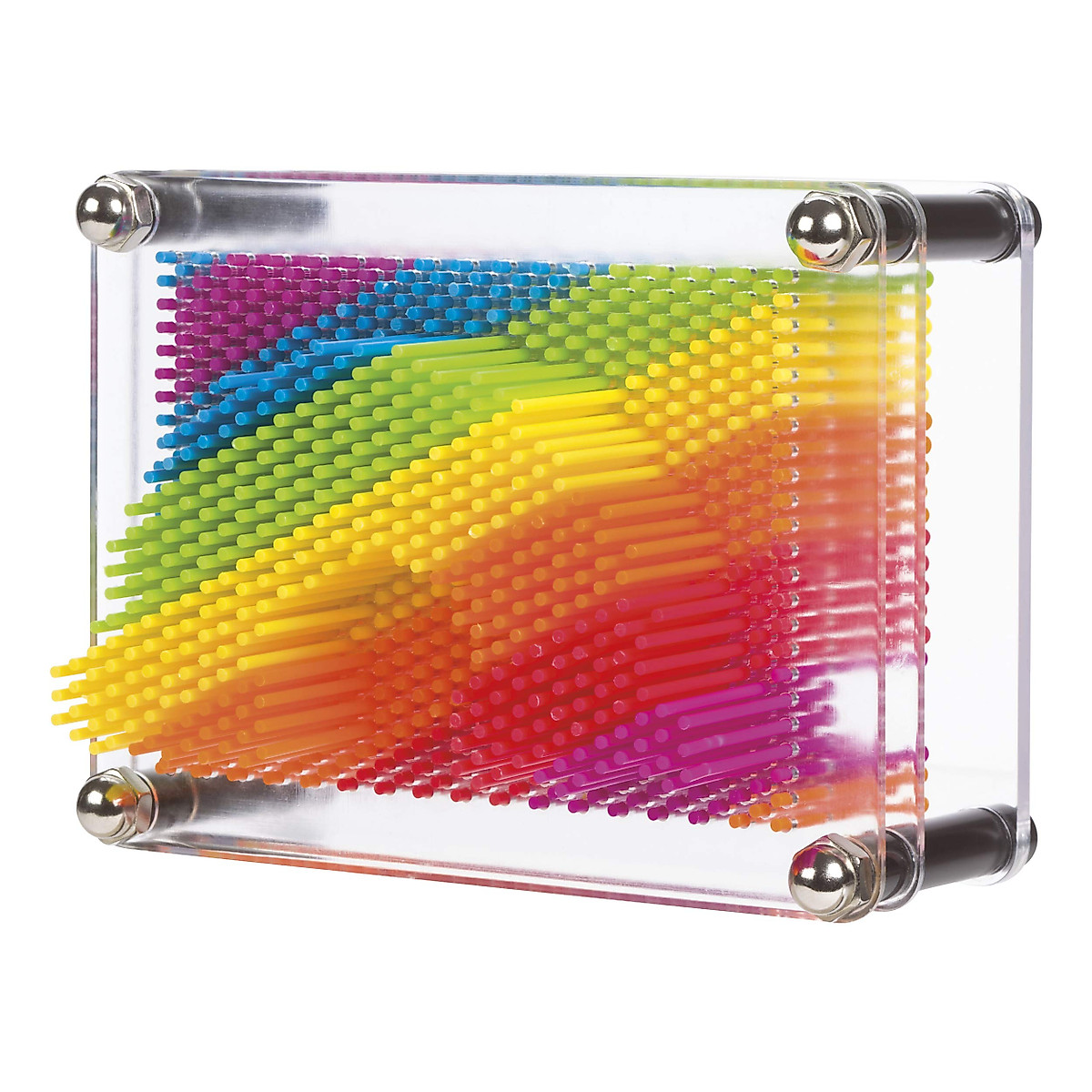 Toysmith Colorful Rainbow Pin Art, Girls Boys, Room Decor Desk Toy