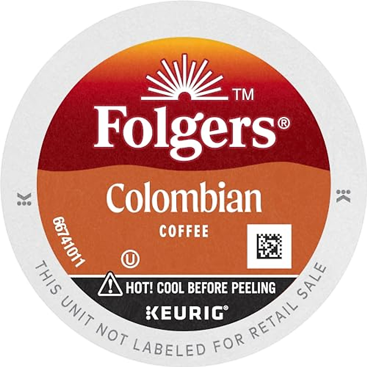 Folgers Colombian Medium Roast Coffee, 12 Keurig K-Cup Pods