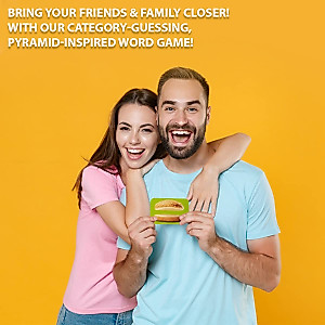 Things On A Hamburger | The Category Guessing, Pyramid Inspired Word Game | Family Card Game | Updated Version of Old School Pyramid Game by The Imagineering Company