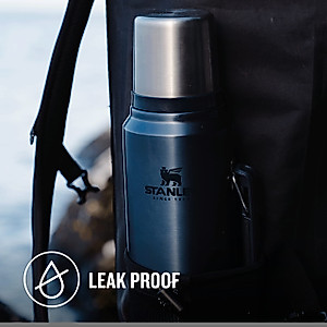 Stanley Classic Legendary Thermos Flask 0.75L - Keeps Hot or Cold For 20 Hours - BPA-Free Thermal Flask - Stainless Steel Leakproof Coffee Flask - Flask For Hot Drink - Dishwasher Safe - Nightfall