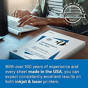 Hammermill, 122549, Premium Color Copy Cover, 100 Bright, 60lb, 8.5 x 11, 250/Pack, Sold As 1 Pack