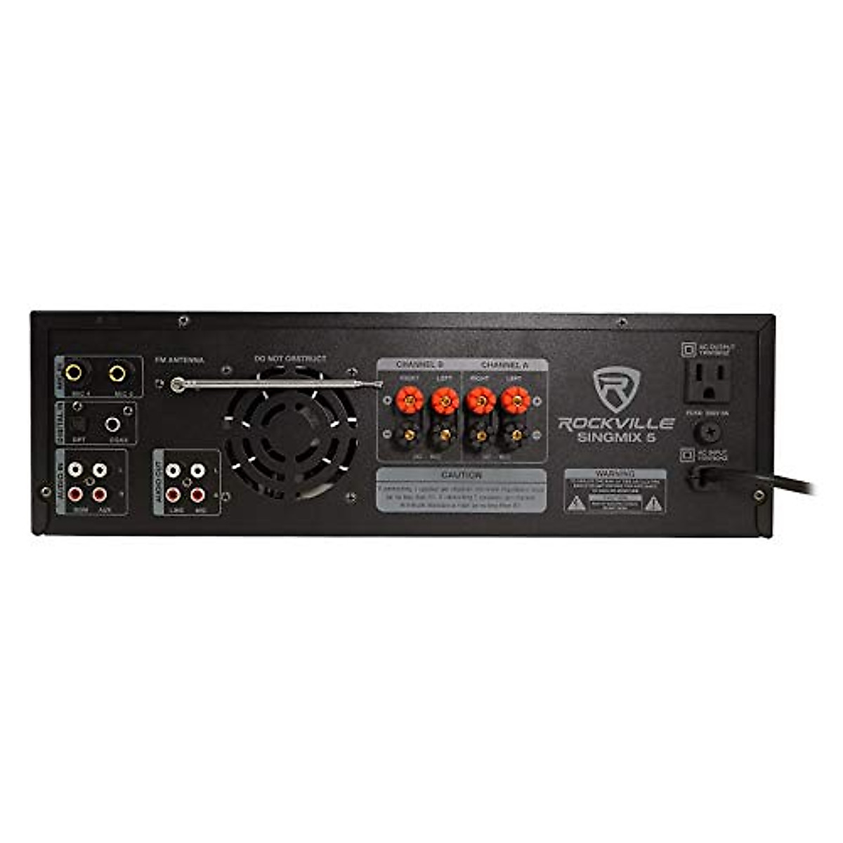 Rockville SINGMIX 5 2000w Bluetooth DJ/Pro/Karaoke/Home Amplifier Mixer Receiver