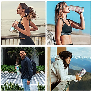 BAUMFEUER 1 Pack Sublimation Tumblers bulk 20 OZ Straight Skinny Stainless Steel Double Wall Insulated Sublimation Water Bottles Blank with Lid, Individually Box, for Heat Transfer Press