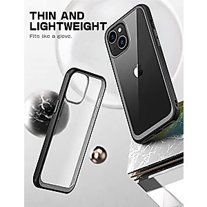 SUPCASE Unicorn Beetle Style Series Case for iPhone 14 Plus 6.7 Inch (2022), Premium Hybrid Protective Slim Clear Case (Black)