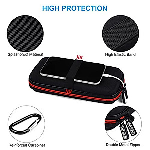 SKYNEW Power Bank Hard Travel Case Medium Compatible RAV Power 26800/20100/20000mAh, Anker Power Core 26800mAh/ PowerCore +26800mAh, INIU 10000mAh and Miady 10000/15000mAh (Medium Black)