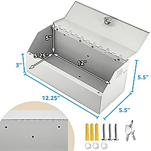 Medicine Lock Box for Safe Medication Storage - Lockable Medicine Cabinet Child Proof Medicine Organizer - Locking Medicine Cabinet Wall Mounted for Prescriptions and Personal Medicines