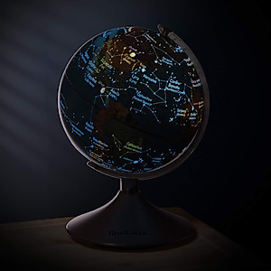 Globe for Kids Learning - Globes of The World with Stand - World Globe, Constellation Globe & Night Light Kids Globe Stem Toy - Perfect Interactive Globe by Brookstone