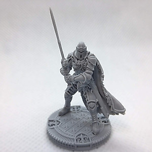 Fantasy Minis 28mm Royal Knight Miniature for Tabletop RPG (D&D, DND, Dungeons and Dragons, Pathfinder, Frostgrave)