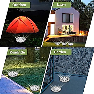 BROOM Solar Outdoor Lights 12Packs,Garden Solar Lights Outdoor Waterproof Pathway Lights Outdoor Lighting Decor Bright In-Ground Lights for Lawn, Patio, Yard, Driveway, Step and Walkway White Light