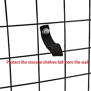 Cedilis Cube Storage Organizer, 6-Cube Wire Storage Shelves, Metal Grids Book Shelf Bookcase, Cube Closet Organizer, Modular Shelving Units for Living Room, Bedroom, Home, Office, Black