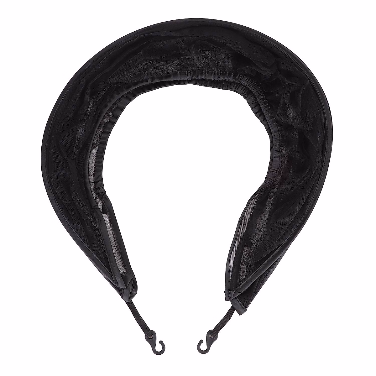 2 in 1 Net Baby Stroller Sun Shades with Zipper Window, Universal Mesh Travel Breathable See Through Outdoor Walking Beach Parasol Windproof Protective Cover for Seats, Bassinets and Carriers