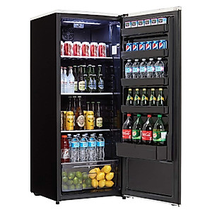 Danby DAR110A3MDB 11 Cu. Ft. Apartment Basement Sized Contemporary Classic Refrigerator with 3 Adjustable Glass Shelves and Bottle Storage, Black