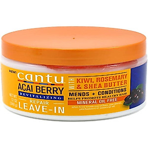 Cantu Acai Berry Leave-In Revitalizing Repair Cream 12 Ounce