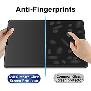 Ksleri [2 Pack Matte Glass Screen Protector for iPad Air 5/iPad Air 4th Generation 10.9 Inch Bubble Free Anti-Glare Anti-Fingerprint Tempered Glass Film with Alignment Frame