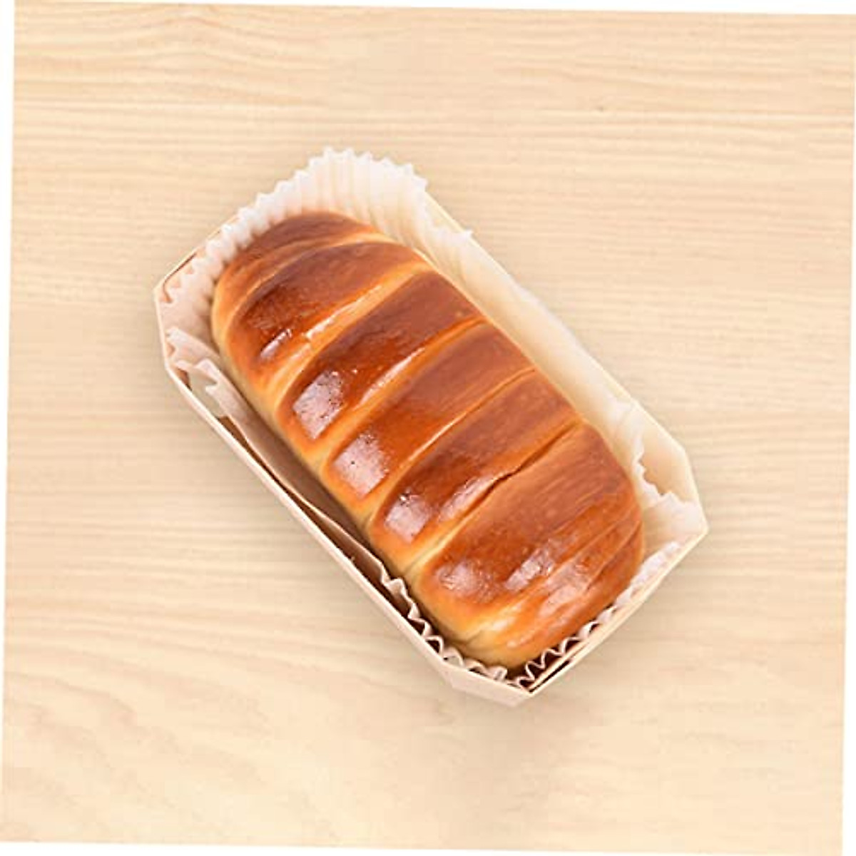 Cabilock 6pcs Toast Box French Toast French Bread Pan Cake Plates Disposable Kitchen Bread Plates Nonstick Toast Wave Baking Storage Pans Oven Bakeware Kitchen Baking Mold Dessert Oven