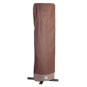 Duck Covers Ultimate Waterproof Patio Offset Umbrella Cover with Integrated Installation Pole, 13 Foot
