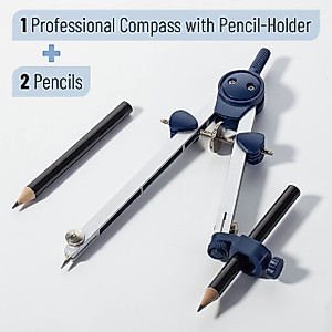 Mr. Pen- Compass for Geometry, Compass with Pencil, Compass Drawing Tool, Drawing Compass, Math Compass, Drafting Tools, Drawing Tools, Geometry Compass, Circle Drawing Tool, Geometry Set, Students