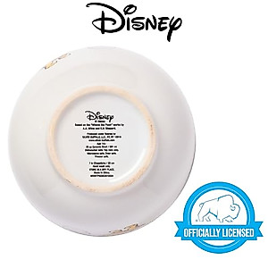 Silver Buffalo Disney Winnie the Pooh Rumbly in My Tumbly Ceramic Ramen Noodle Rice Bowl with Chopsticks, Microwave Safe, 20 Ounces