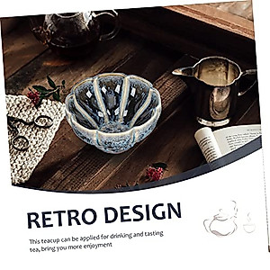 Holibanna Japanese Tea Cups Bowl Chinese Tea Cup Cup Set 2pcs Teacup Personality Suet Jade Porcelain Master Cup Coffee Mug Set Japanese Tea Cup Bowls for Kitchen Mini Wine Glasses