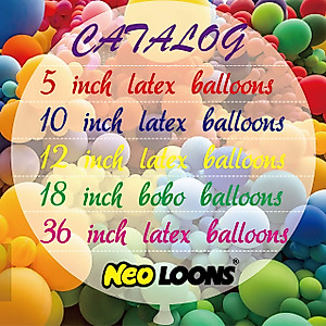 Neo LOONS® 100 pcs 5" Pastel Turquoise Blue Premium Latex Balloons - Great for Kids, Adult Birthdays, Weddings, Receptions, Baby Showers, Water Fights, or Any Celebration