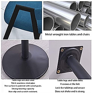 Kitchen Table Set, Conference Reception Room Coffee Table with Chair, Small Apartment Decoration Table and Chairs 1 Table and 2 Chairs Cotton and Linen Office Negotiation Room (Color : Dark Green) ( C