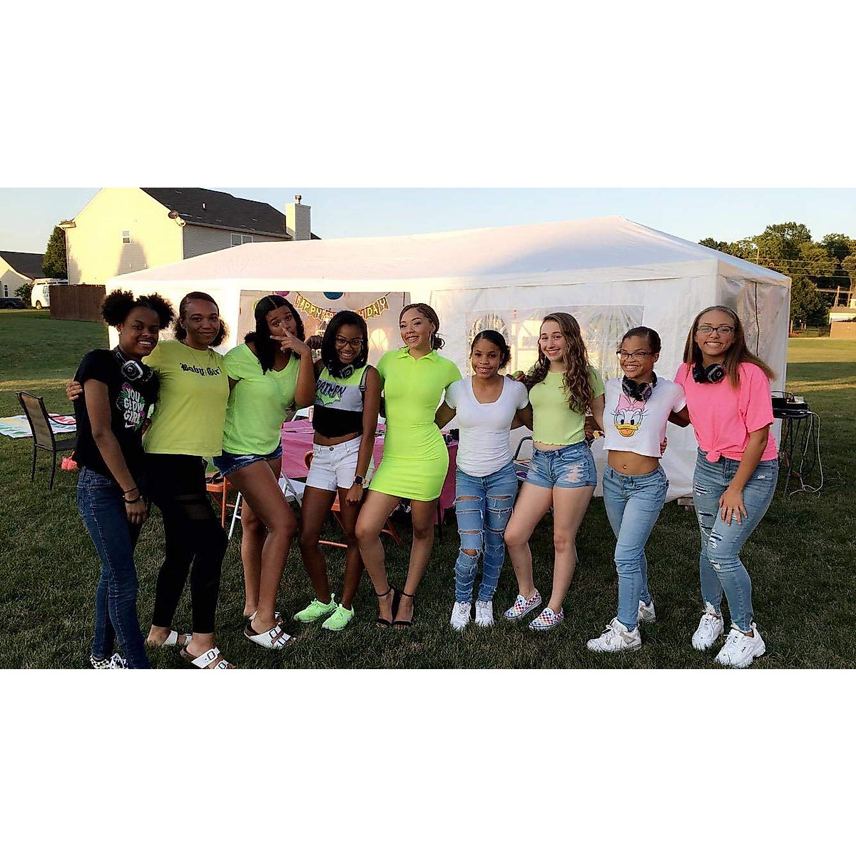 10'x30'x8.5' White Outdoor Gazebo Canopy Tent 8 Removable Walls, for Wedding Tent Party Tent Meeting Tent Camping Tent Commercial Use Backyard Events Etc, Easy to Assemble, Elegant Design