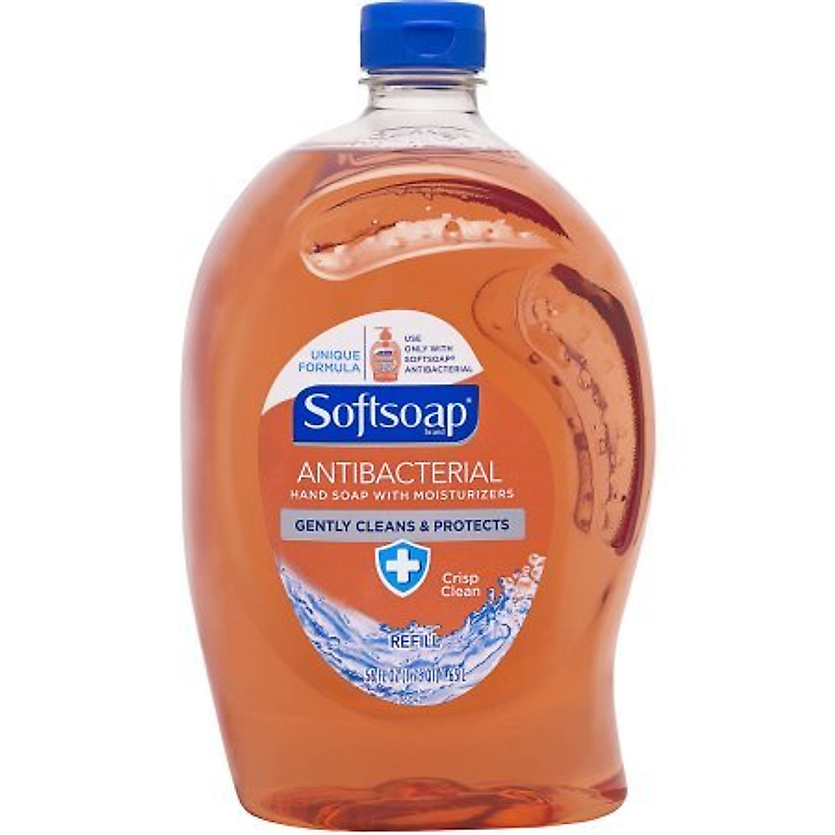 Softsoap Antibacterial Hand Soap with Moisturizers Refill, Crisp Clean 56 fl oz (2 PACK)