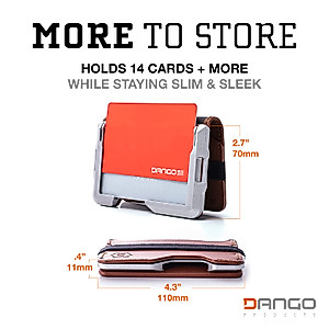 DANGO PRODUCTS Men's Minimalist, Whiskey Brown/Satin Silver