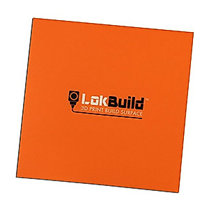 LokBuild 3D Print Build Surface, sticky back sheet, quick, clean removal of printed parts, versatile (SINGLE PACK 6" (153x153mm))