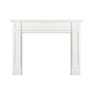 Pearl Mantels 540-48 Marshall Fireplace, 48-Inch, White Paint Mantel Surround, Opening Width