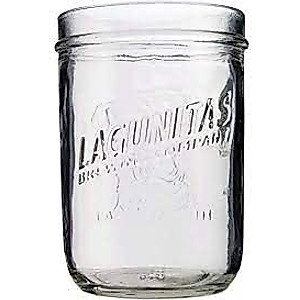 Beer Snob Barware Lagunitas Signature Mason Jar - 16 Ounce - Set of 4