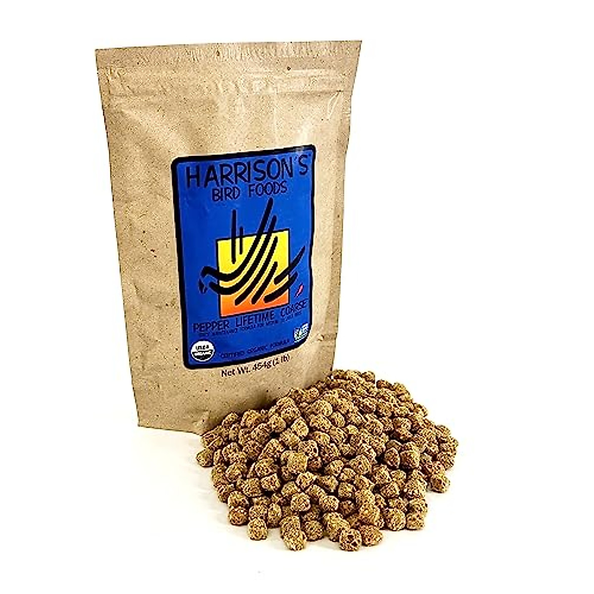 Harrison's Certified Organic Pepper Lifetime Coarse 25lb Bird Food