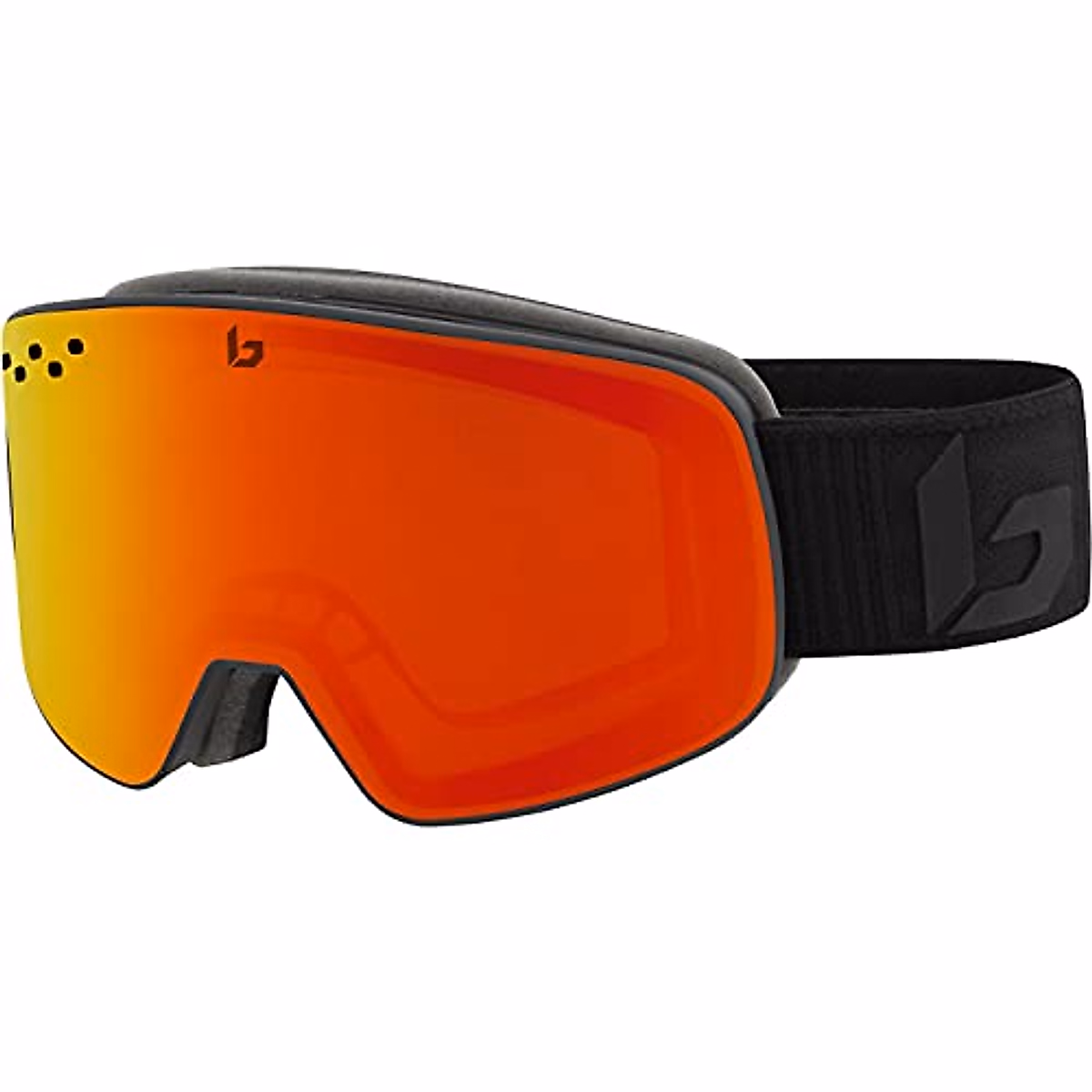 Bollé Nevada Cylindrical Snow Goggle - Matte Black Corp Sunrise | Sunrise