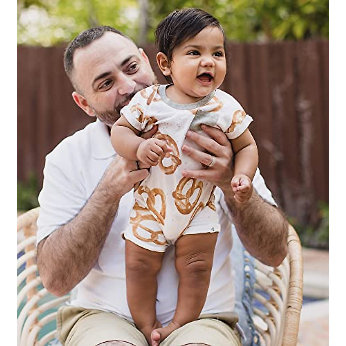 Burt's Bees Baby Baby Boy's Romper Jumpsuit, 100% Organic Cotton One-Piece Short Shortall, Long Sleeve Coverall, So Salty, 6 Months