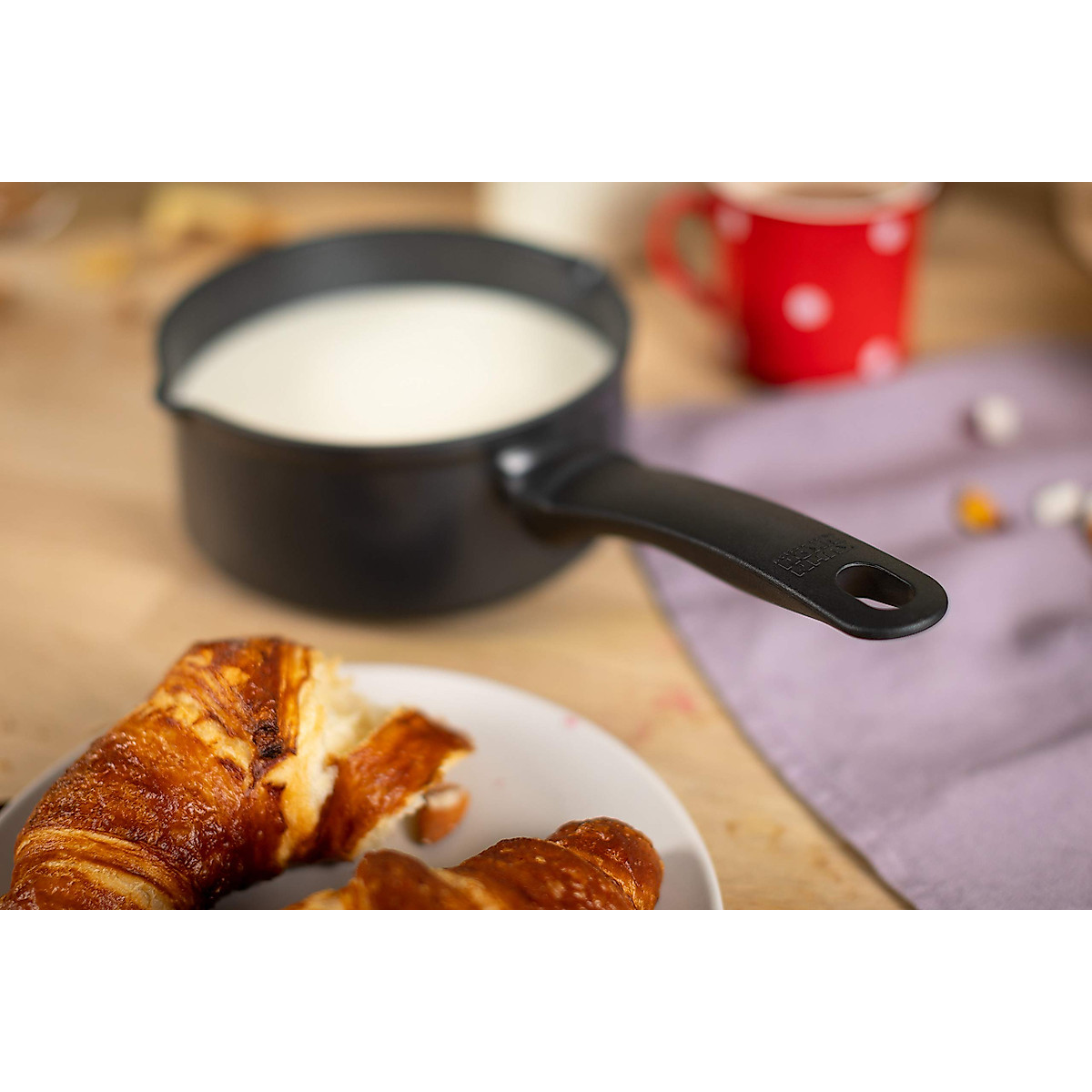 Kuhn Rikon "Easy Induction" Milk pan, 6.30", Black