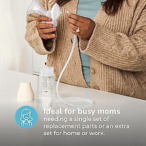 Spectra - Premium Breast Milk Pump Accessory Kit with Baby Bottles - Large 28mm - Breast Pump Accessories