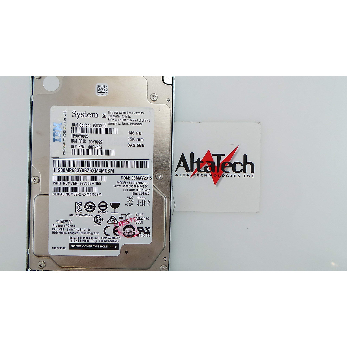 IBM 90Y8927 - 146GB 2.5in SAS 15K 6Gb/s HS Hard Drive (Renewed)