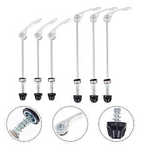 BESPORTBLE 3 Pairs Bicycle Quick Release Road Bikes Quick Release Skewers Bicycles Accessory Hub Quick Release Skewers Bike Quick Release Skewer Bike Wheel Hub Skewers Bike Accessory