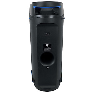Rockville BASS Party 65 1200w Battery Powered LED Bluetooth Speaker Mic Input, Black