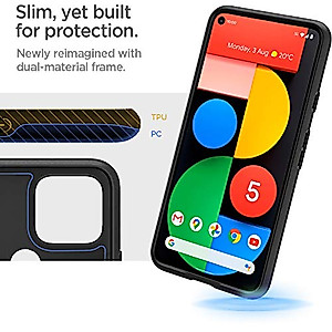 Spigen Thin Fit Designed for Pixel 5 Case (2020) - Black