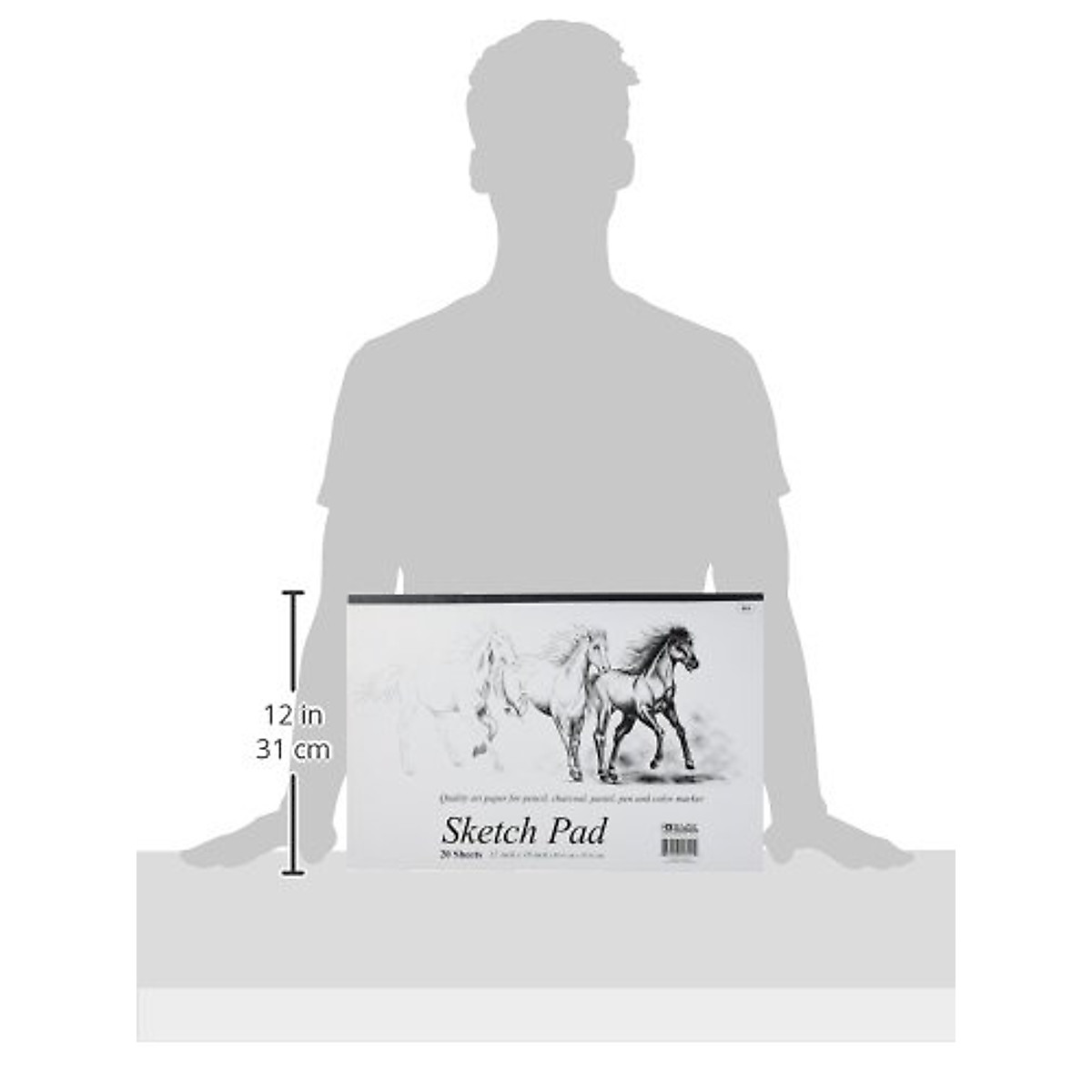 BAZIC 20 Ct. 18" X 12" Premium Sketch Pad