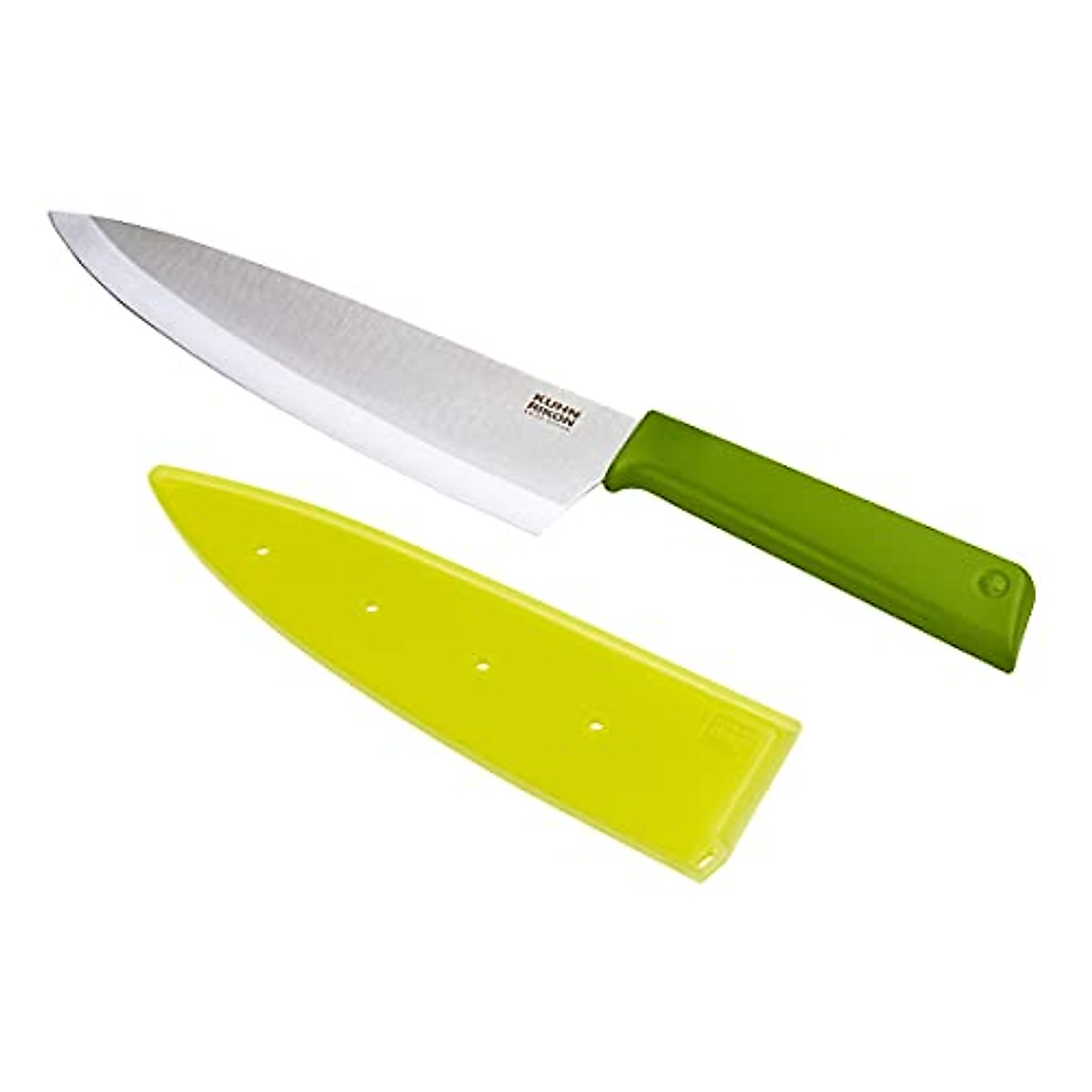 KUHN RIKON Colori+ Classic Chef's Knife with Safety Sheath, 30 cm, Green