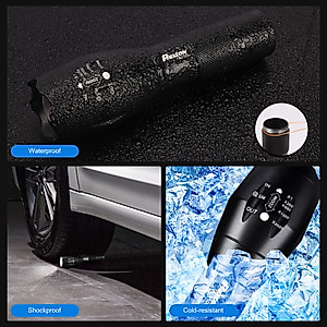 PHIXTON Rechargeable High Lumens Handheld Flashlight, Super Bright 5000 Lumen LED Flash Light Linterna, Long Lasting,Adjustable Focus,Waterproof,Shockproof,for Gift Emergency Camping Accessories