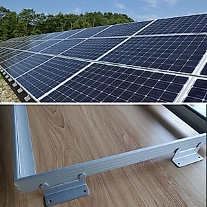 GLEEJON 16Pack Solar Panel Mounting Brackets, Solar Panel Mounting Z Brackets Kit with Nuts and Bolts for RV Camper, Boat, Wall and Other Off Gird Roof Installation, Solar Panel Mounting Hardware