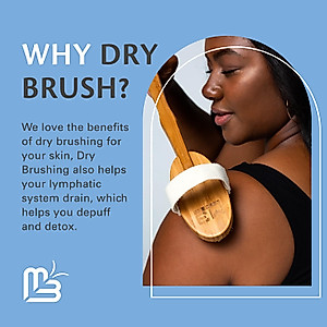 Dry Body Brush | Anti Cellulite Brush | Blood Circulation, Skin Smoothing | Tighten, Tone, Exfoliate & Firm Skin | Use on Scalp, Skin & Muscles