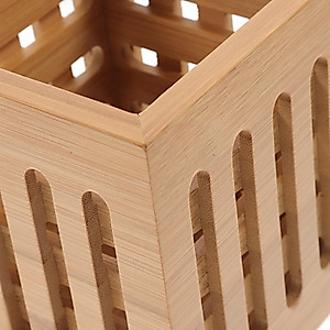 Cabilock Dishes Drying Rack Korean Chopsticks Cutlery Drying Holder Basket Wooden Bamboo Chopsticks Holder Tableware Drainer Cutlery Storage Organizer Caddy Utensil Drying Rack Korean Chopsticks