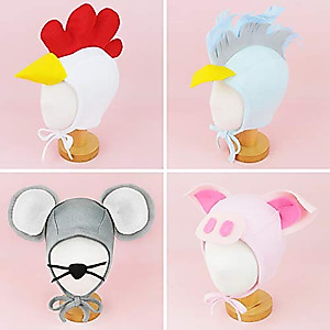 JELLYTREE Baby Hat Bonnet 100% Cotton Soft Toddler Earflap Hats Infant Boys Beanie Pilot Caps, Grey+Black, L