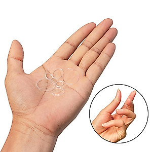 Minihope Mini Rubber Bands Soft Elastic Bands Clear Polyband Elastics 1000 Count for Women Kids Braids Hair Clear - Fine Hair Pain-Free